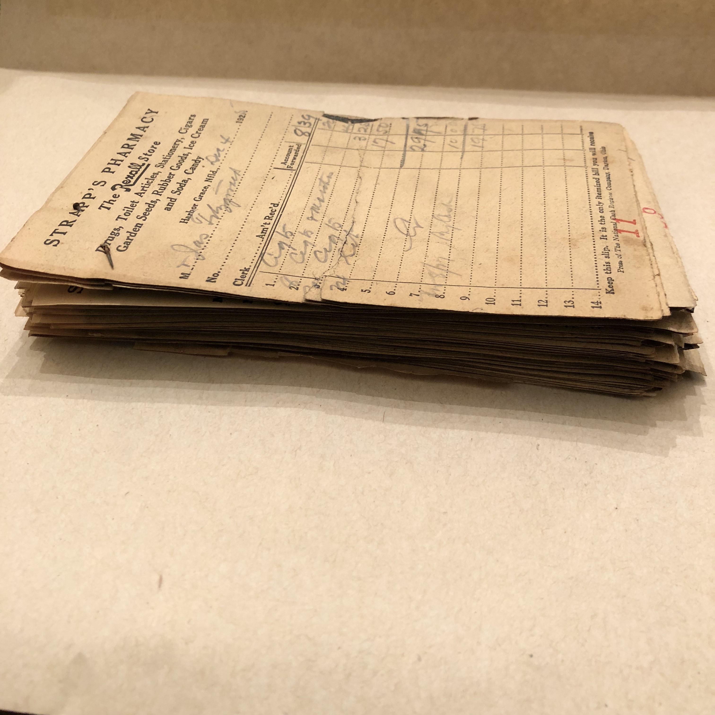Artifact Profile No. 3: Receipts from Strapp’s Pharmacy | Conception ...